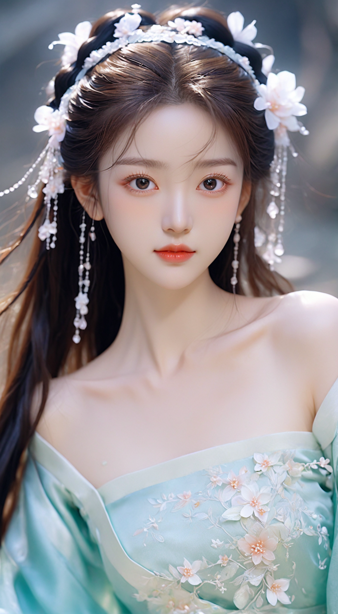 娇颜似雪胜群芳·古装汉服美女 无界ai